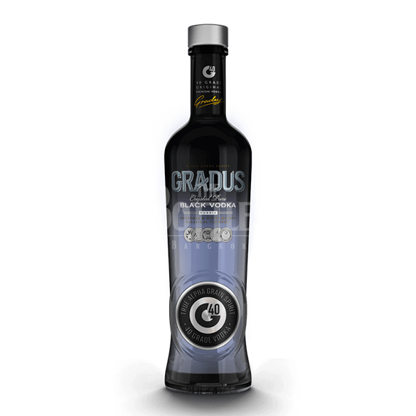 Gradus Black Vodka - The Bottles BKK